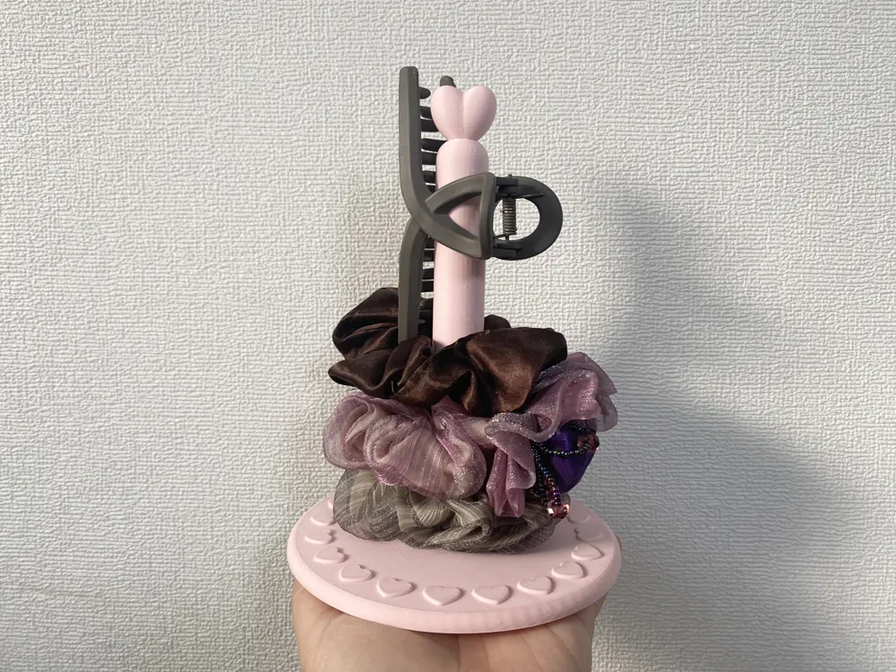 Heart Hair Tie Organizer (Q_Craft) - Free 3D Print Model - MakerWorld