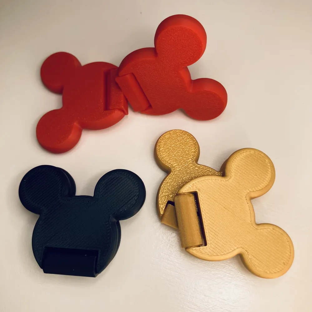 Mickey Mouse Slider Fidget (Disney Pixie Dust) - Free 3D Print Model ...