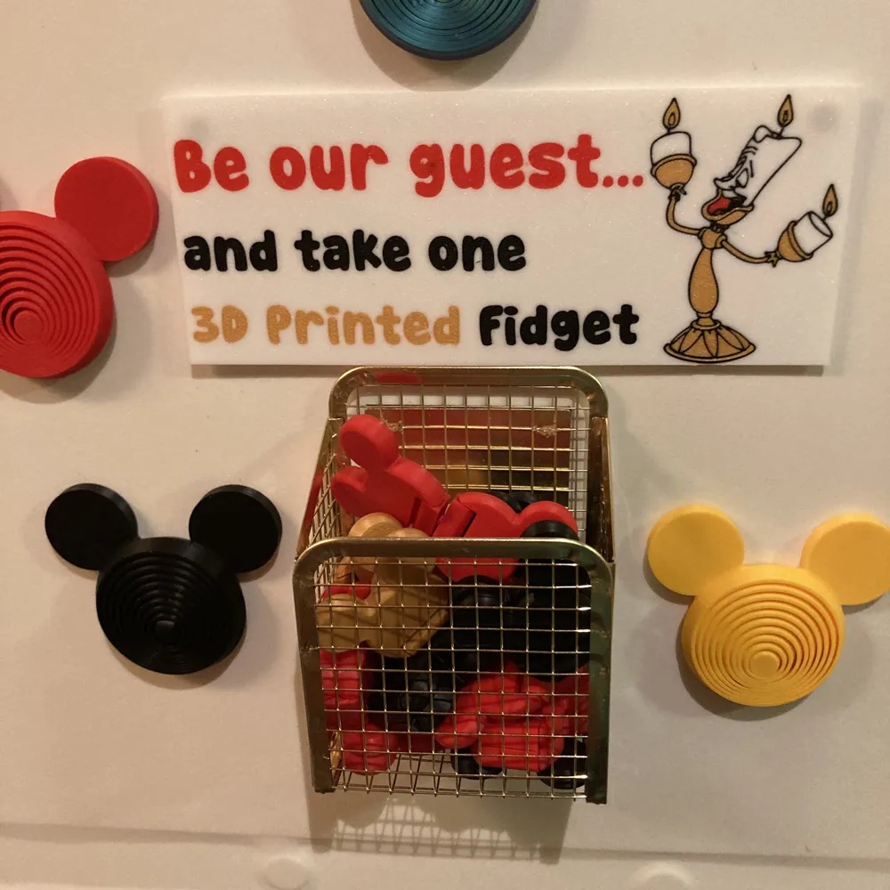 Mickey Mouse Slider Fidget (Disney Pixie Dust) - Free 3D Print Model ...