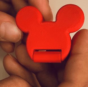 Mickey Mouse Slider Fidget (Disney Pixie Dust) - Free 3D Print Model ...
