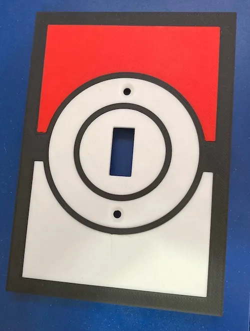 POKEMON Pokeball Light Switch Cover - NO AMS by psneddon.1205 - MakerWorld