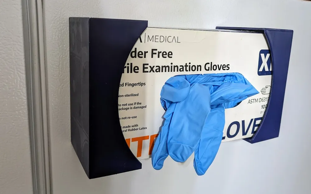 Magnetic Glove Box Holder (Parametric) by fatgeek - MakerWorld