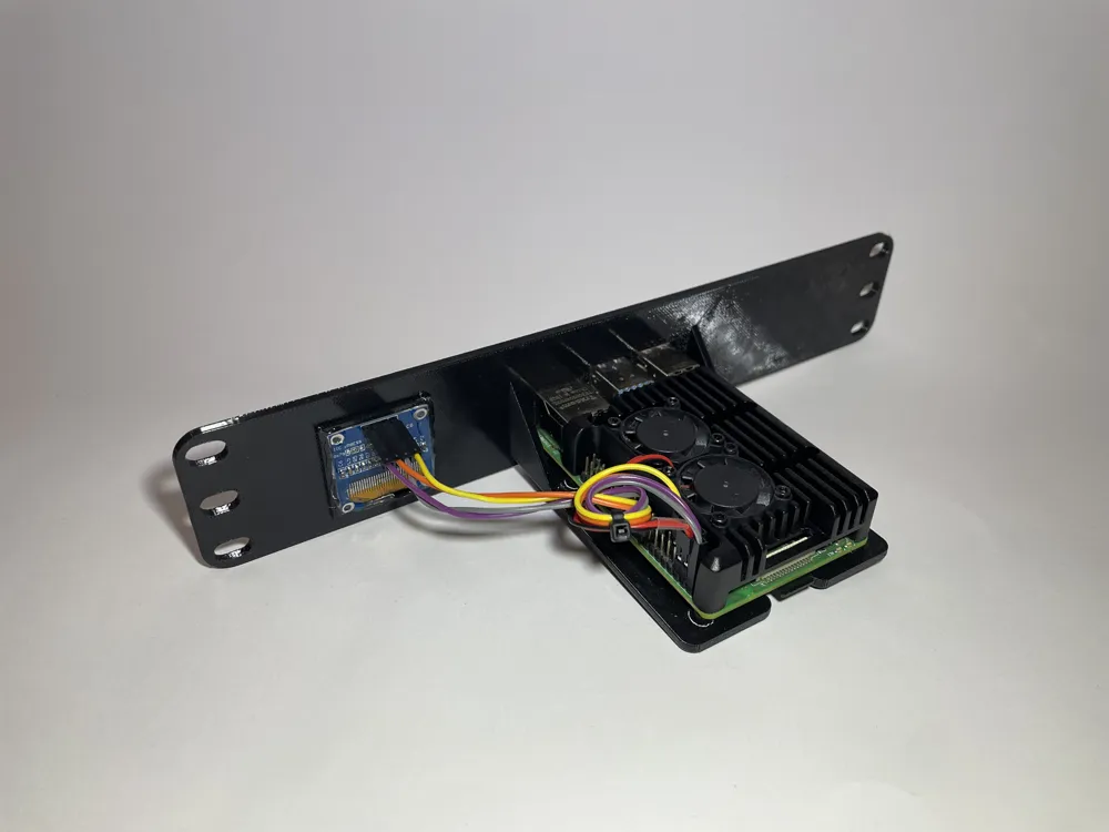 10" Rack Mount Raspberry Pi 4 + OLED 128×64 - Free 3D Print Model ...