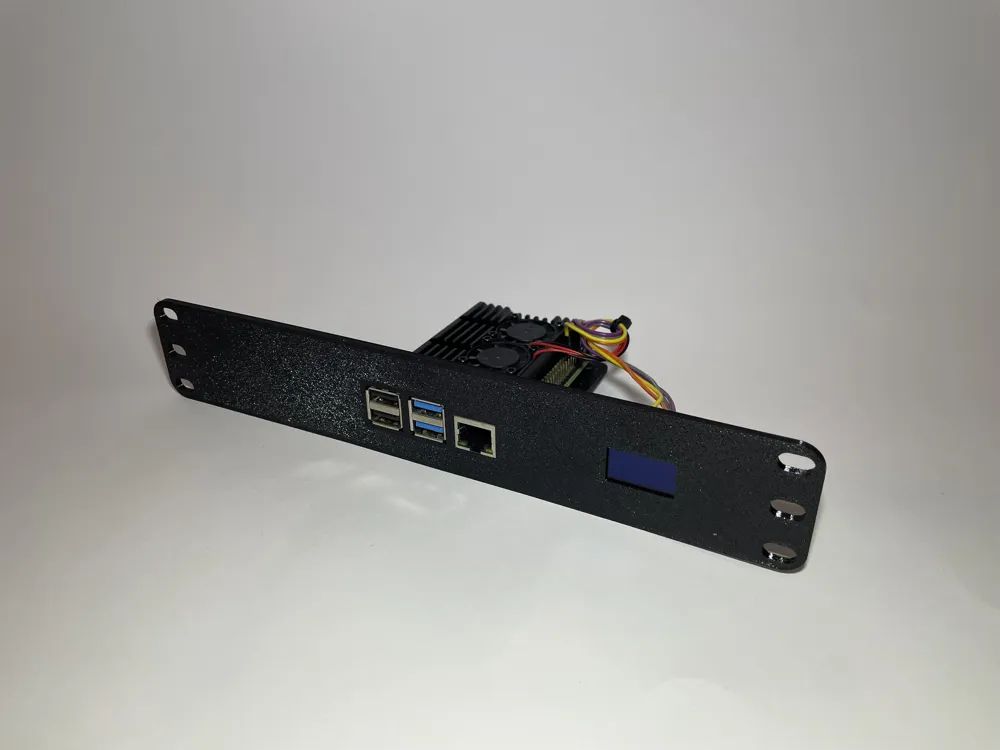 10" Rack Mount Raspberry Pi 4 + OLED 128×64 - Free 3D Print Model ...