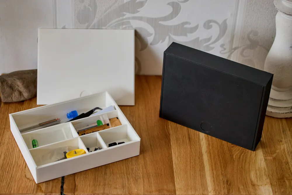 Bambu Lab 3D Printer Accessory Box - sliding lid - Free 3D Print Model ...