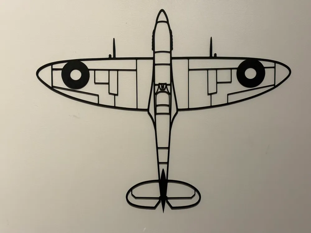 Spitfire Wall Art by machtrim - MakerWorld