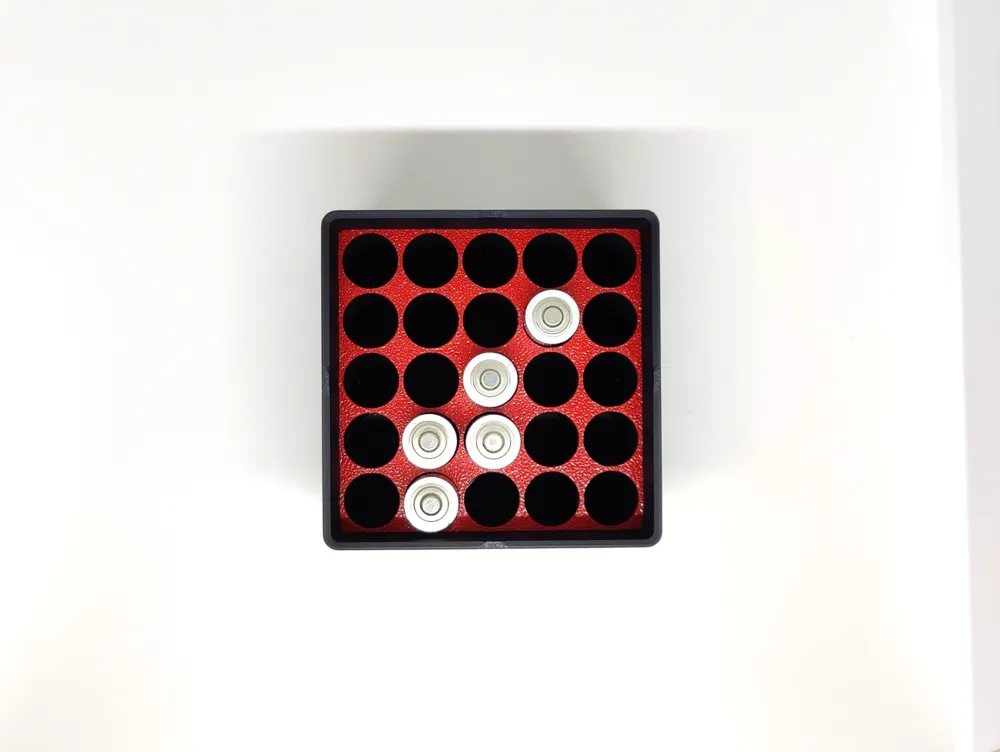 AA battery 25x stackable Gridfinity 2x2x8u by Ravnoposeven - MakerWorld