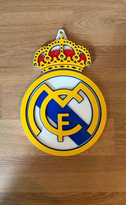 Real Madrid Logo - Decorative NO AMS Remixed by mineawlf MakerWorld ...
