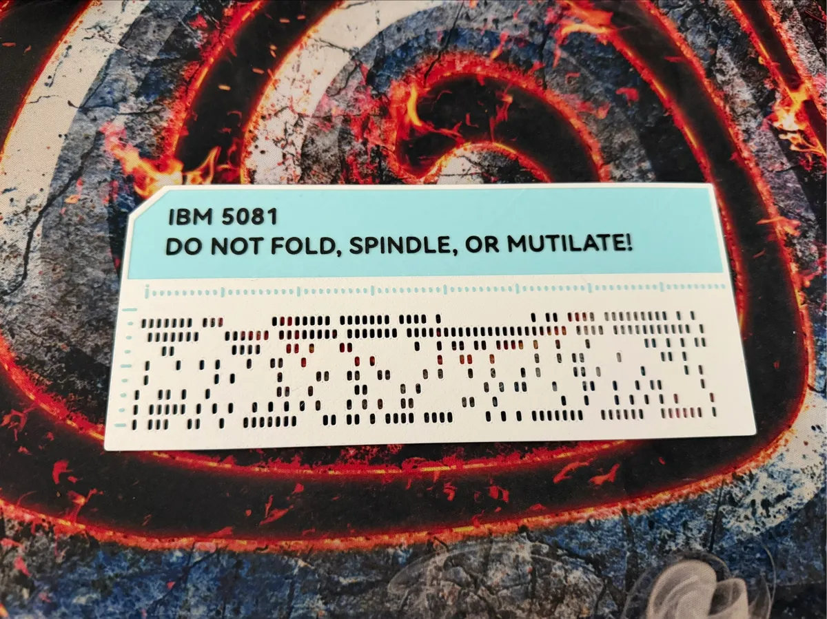"DO NOT FOLD, SPINDLE, OR MUTILATE!" - Punch card - Free 3D Print Model ...
