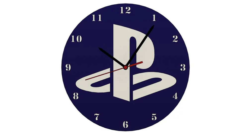 Play Station Logo Clock by Scubafan MakerWorld: Download Free 3D Models