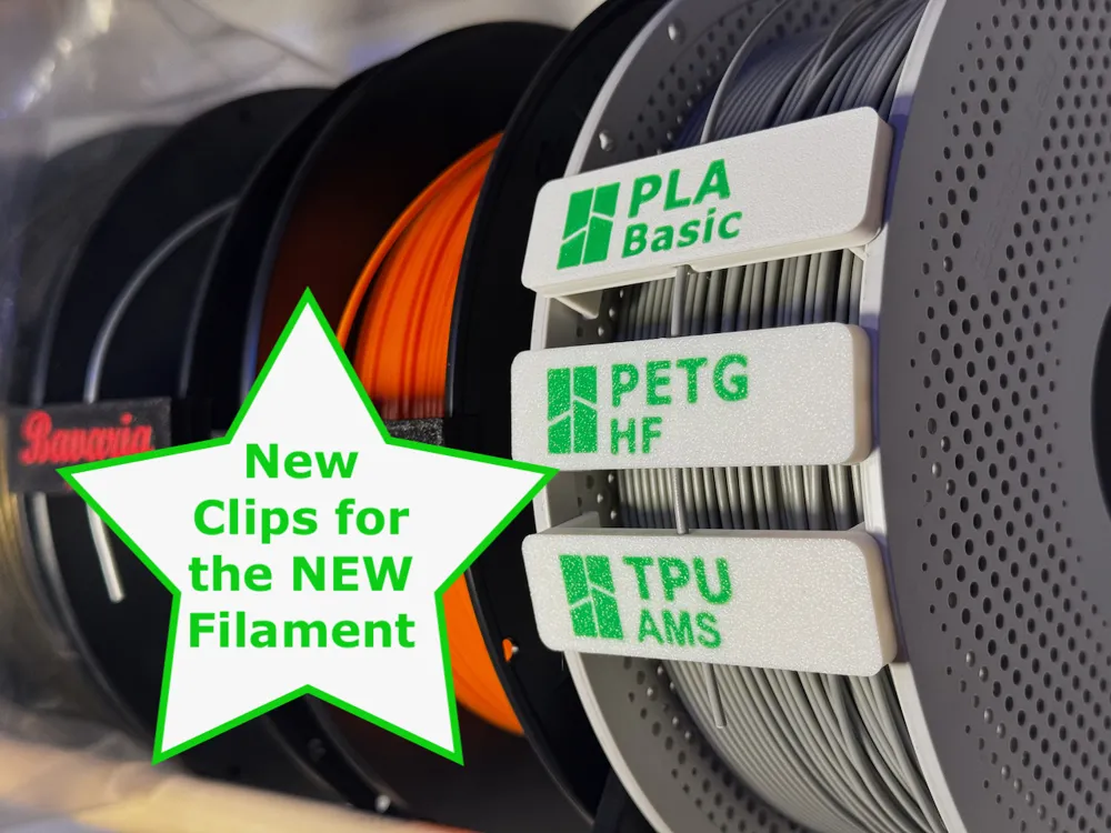 Bambu Lab Filament Clip Label Remixed by Drucktyp MakerWorld: Download ...