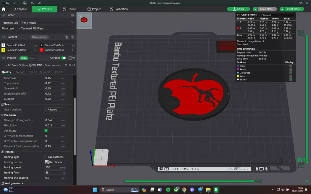 Death Note Coaster by John A - MakerWorld
