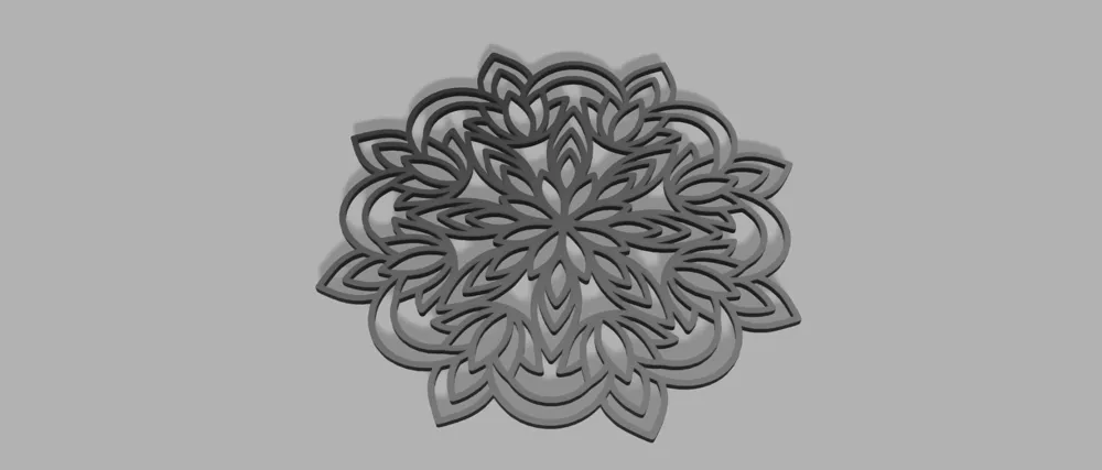 Mandala Single Color Wall Art by omegapoint - MakerWorld
