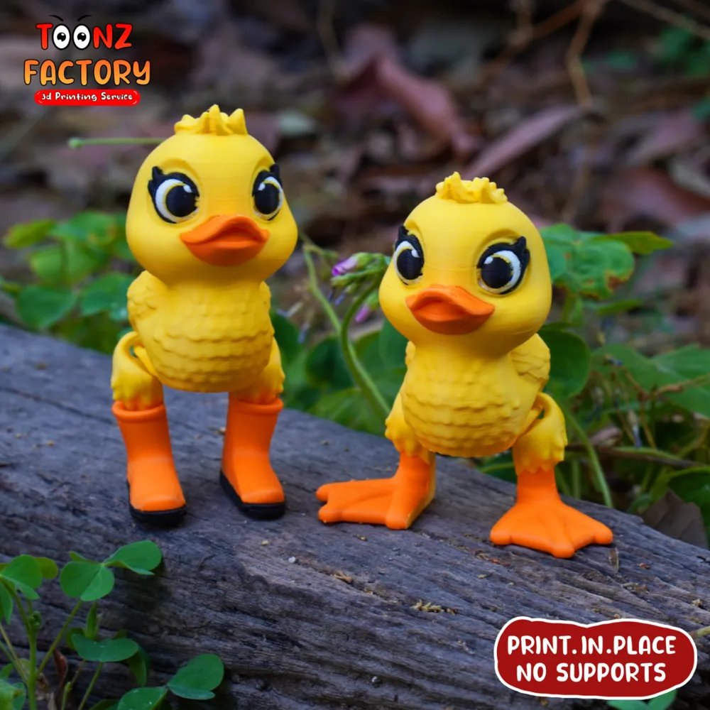 PRINT IN PLACE FLEXI DUCK WITH BOOTS - Free 3D Print Model - MakerWorld