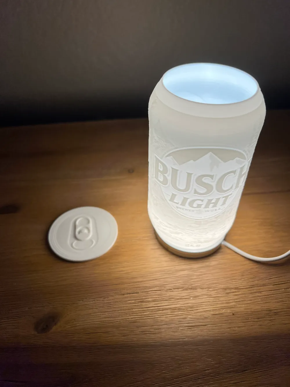 Busch Light Can (Lighted Lithophane) - Free 3D Print Model - MakerWorld