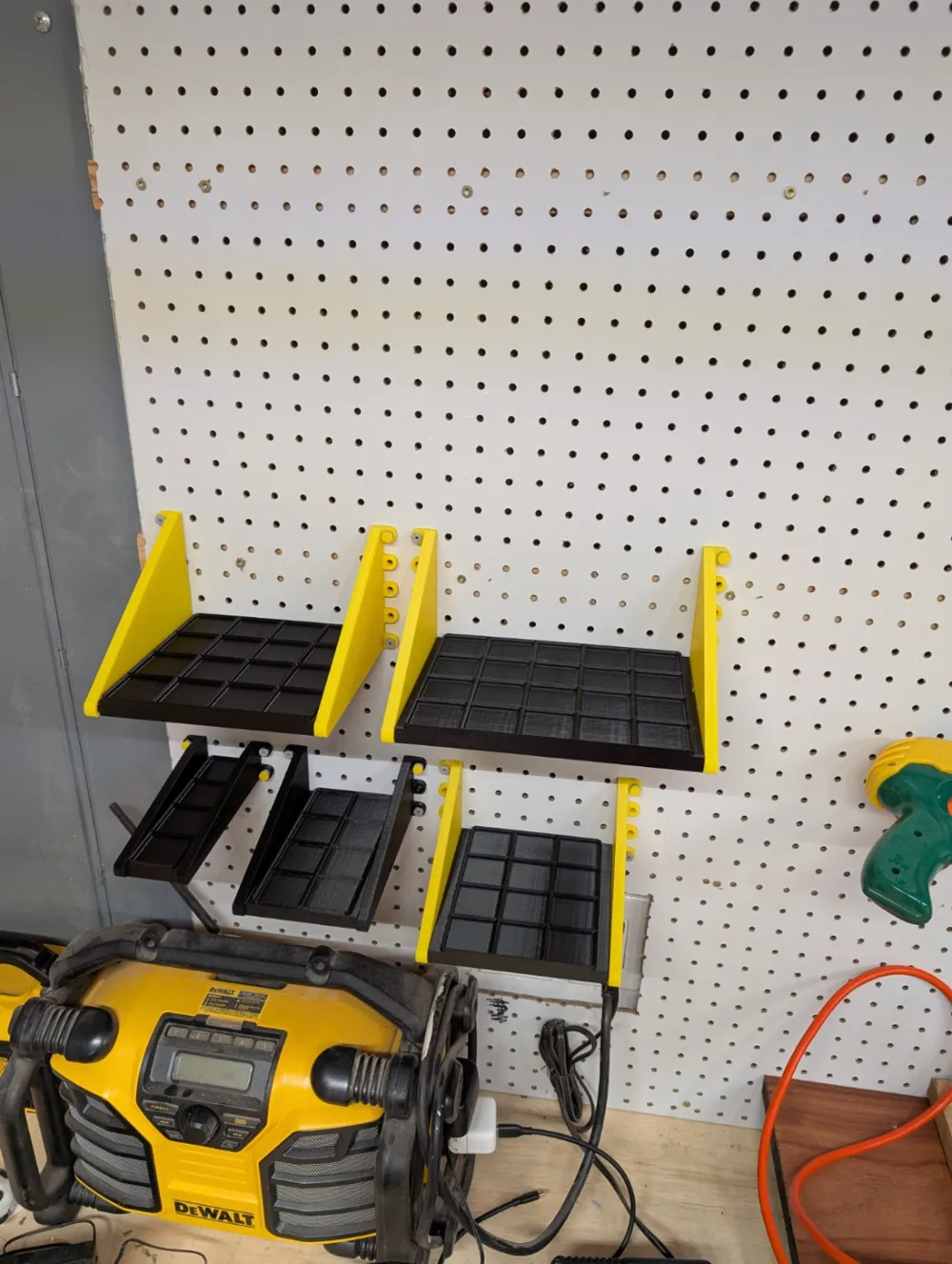 Gridfinity 1 Inch Pegboard Adapter 4 GFU Deep by usefulhobbies MakerWorld: Download Free 3D Models