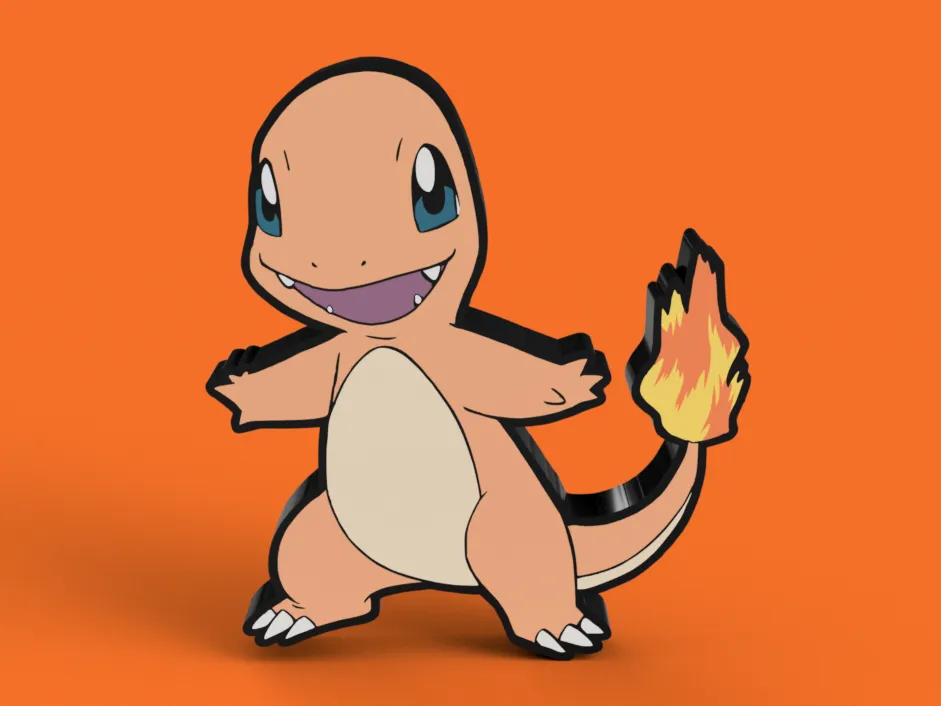 Charmander Lightbox by Sitsero - MakerWorld