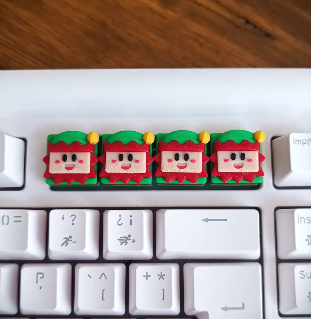Christmas Elf keycap - Mechanical keyboard by Hiko 3D - MakerWorld