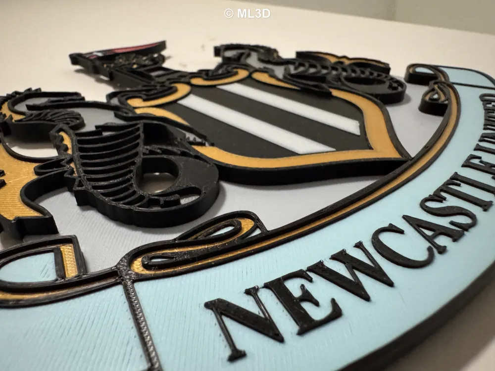 ML3D_Newcastle United Badge - Multicolor (AMS req) by ML_3D MakerWorld ...