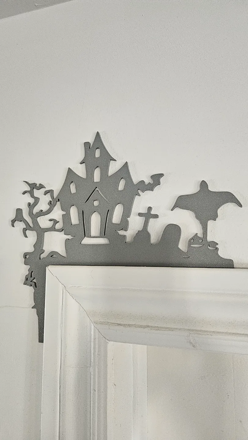 Halloween Haunted House door corner home deco by Tommy Gun - MakerWorld