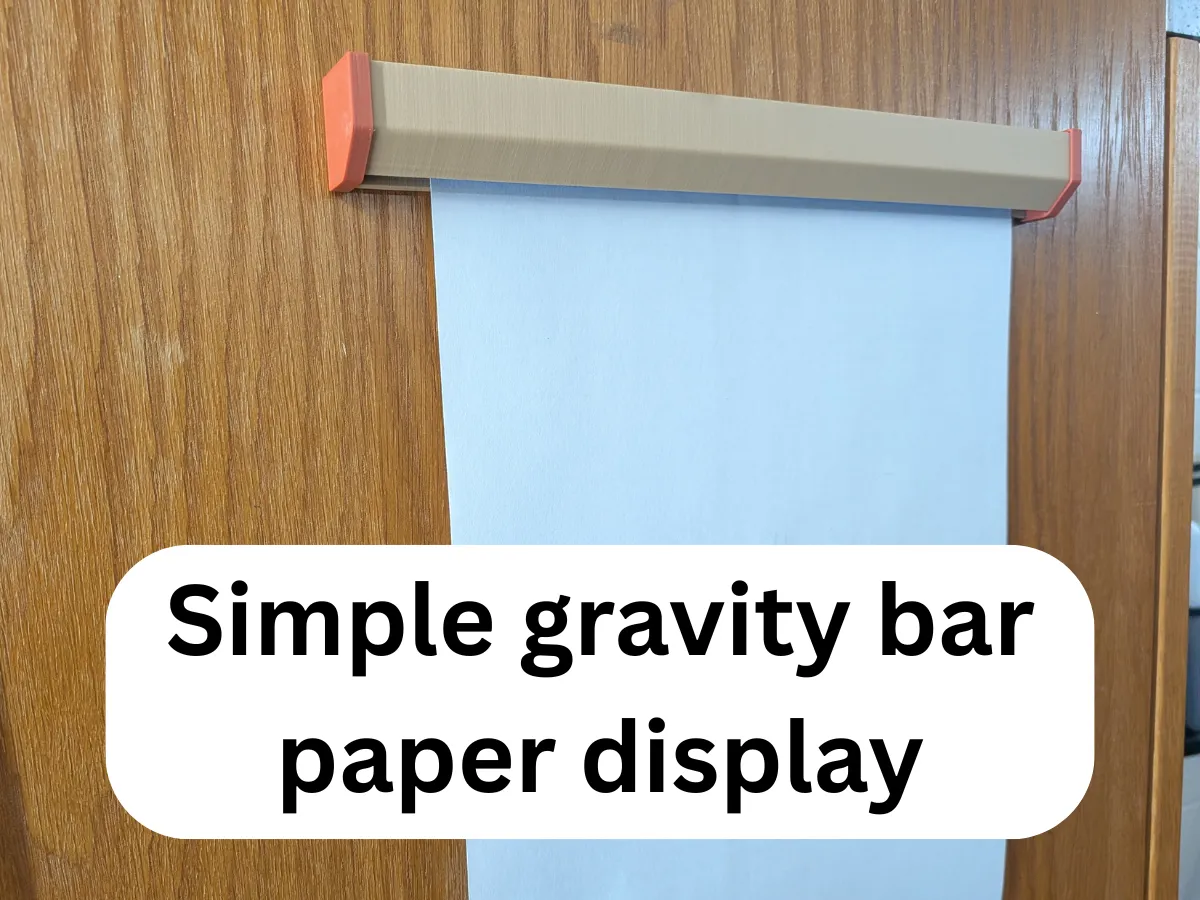 Easy Slide Gravity Rack/Bar Paper Holder - Free 3D Print Model - MakerWorld