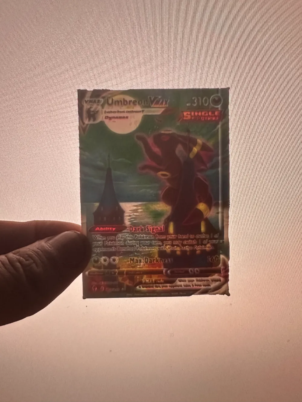 Umbreon Vmax Pokemon Card Lithophane by thatguy08 - MakerWorld