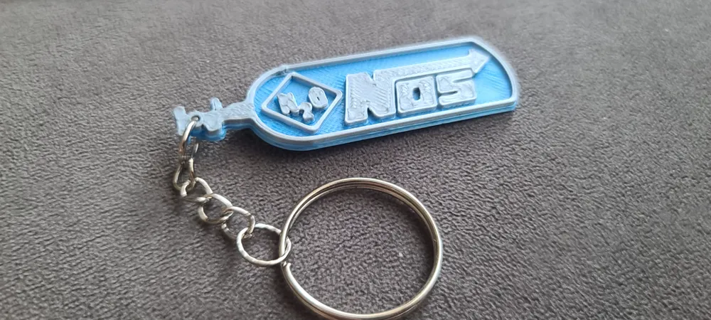 NOS Nitrous Bottle Keychain by AC MakerWorld: Download Free 3D Models