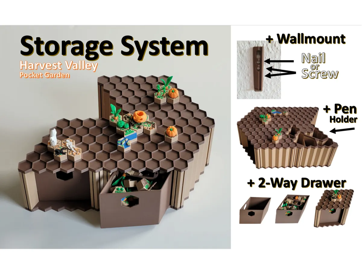 Storage System - Drawer + Wall Mount + Pen module by H2Jack Concepts ...