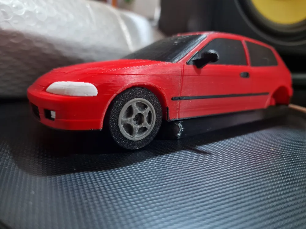 Honda Civic EG6 with spoiler & 3 rims set Remixed by 3D Power 24 ...
