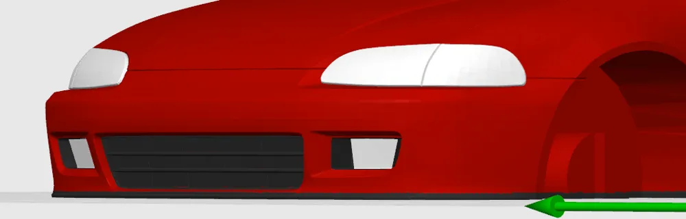 Honda Civic EG6 with spoiler & 3 rims set Remixed by 3D Power 24 ...