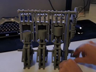 Modular 6-Stroke Engine | Updated! by SanderdK MakerWorld: Download ...