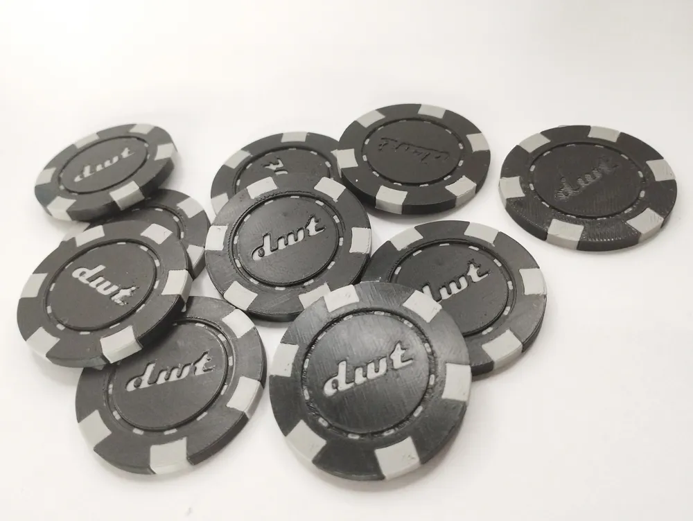Customizable Poker Chip - Free 3D Print Model - MakerWorld
