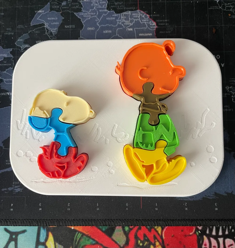 Snoopy and Charlie - insert puzzle for kids -noAMS Remixed by intommy ...