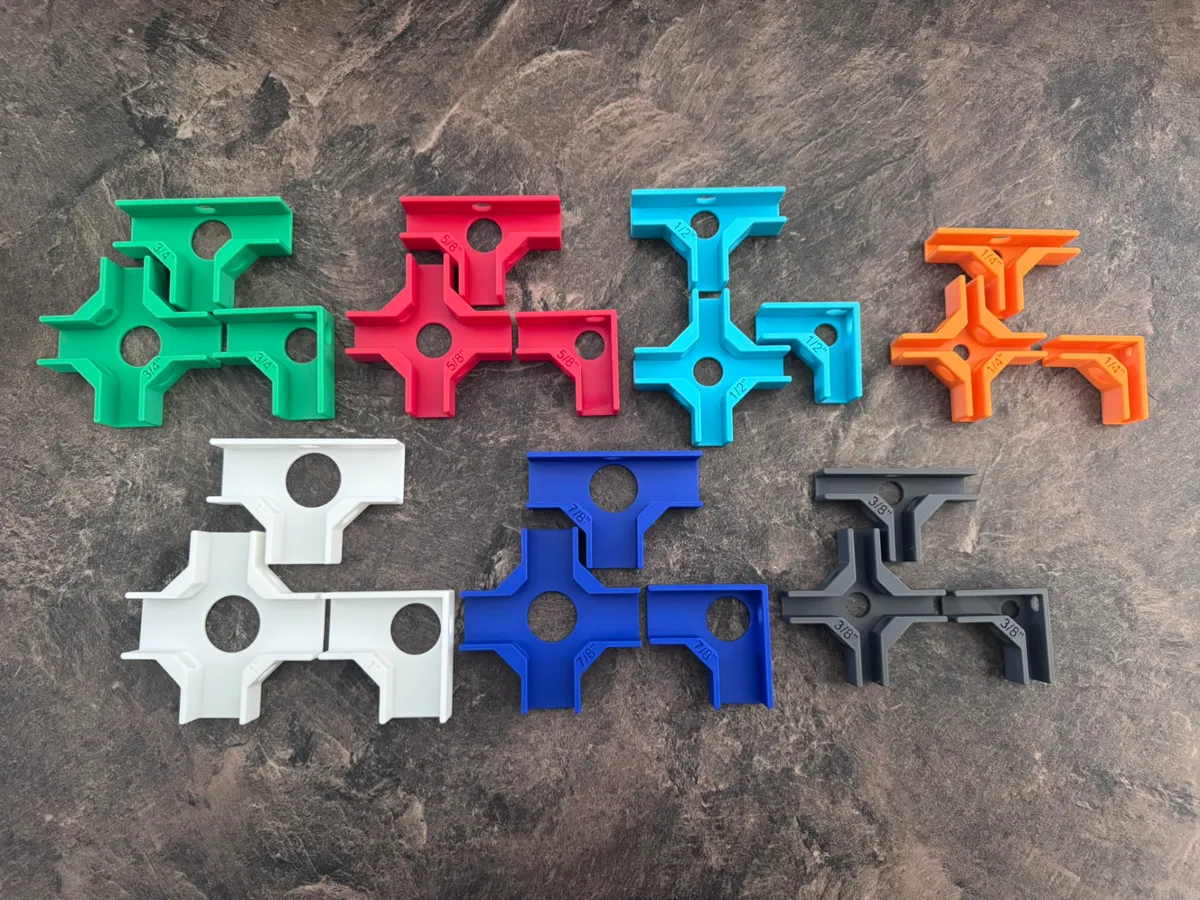 Imperial Cabinet Assembly Jigs 1/4" to 1" Set - Free 3D Print Model ...