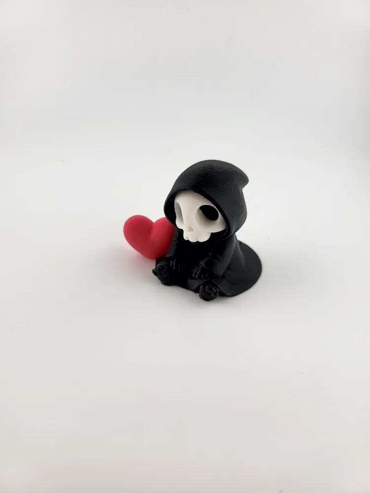 reaper with Heart Kawaii Gothic Valentine Figurine - Free 3D Print ...