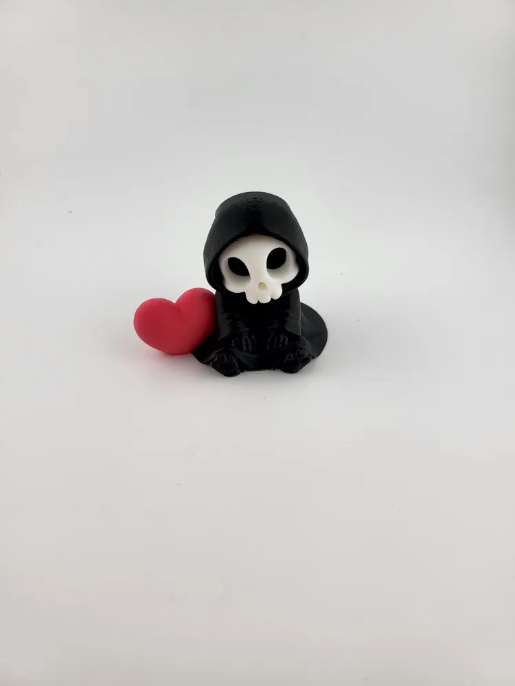 reaper with Heart Kawaii Gothic Valentine Figurine - Free 3D Print ...
