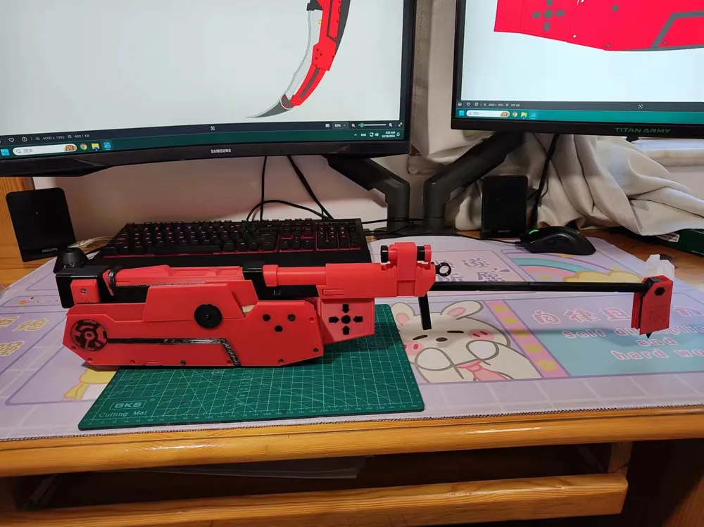 RWBY Ruby Rose’s Weapon Crescent Rose Transformable - Free 3D Print ...