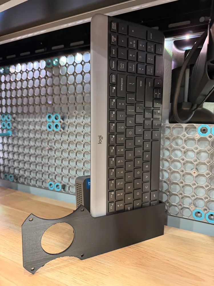 Monitor Mount Caddy for PC & Logi Combo (VESA 75) - Free 3D Print Model ...
