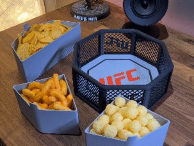 UFC Octagon Snack Container by MARiiNSITO MakerWorld: Download Free 3D ...