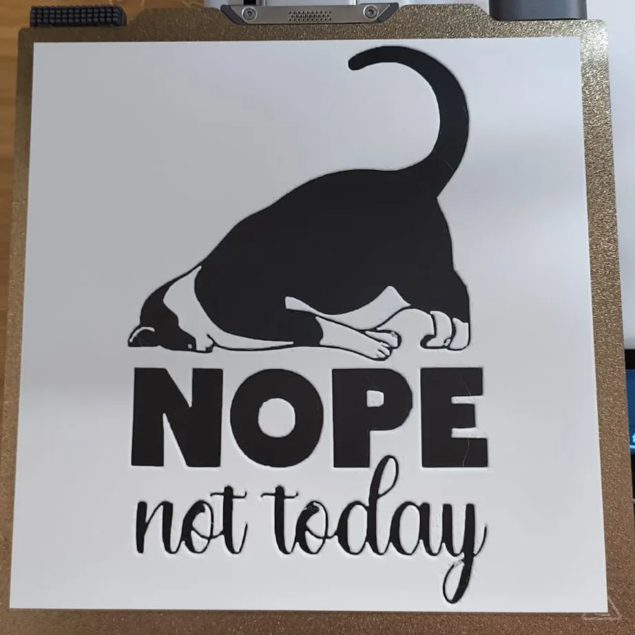 Nope not Today [Hue Forge] by Barry - MakerWorld