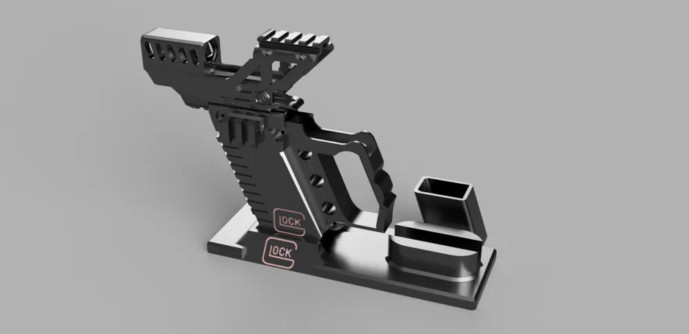 Glock stand - Free 3D Print Model - MakerWorld
