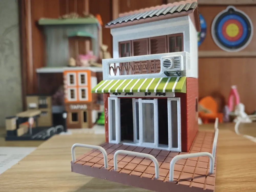 Micro-scale Street Scene Series IV -- Old Street Bookstore ...