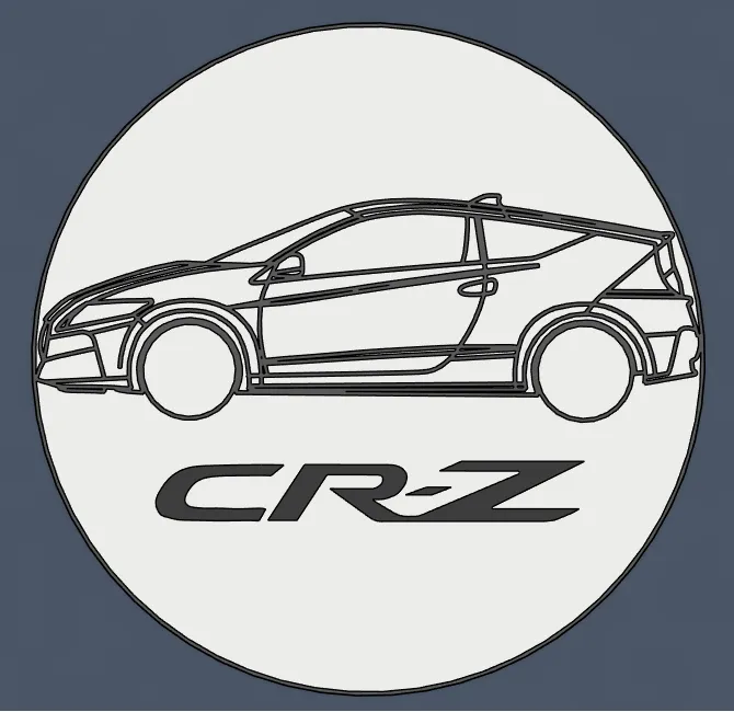 Honda CR-Z disk Emblem by Catastross - MakerWorld