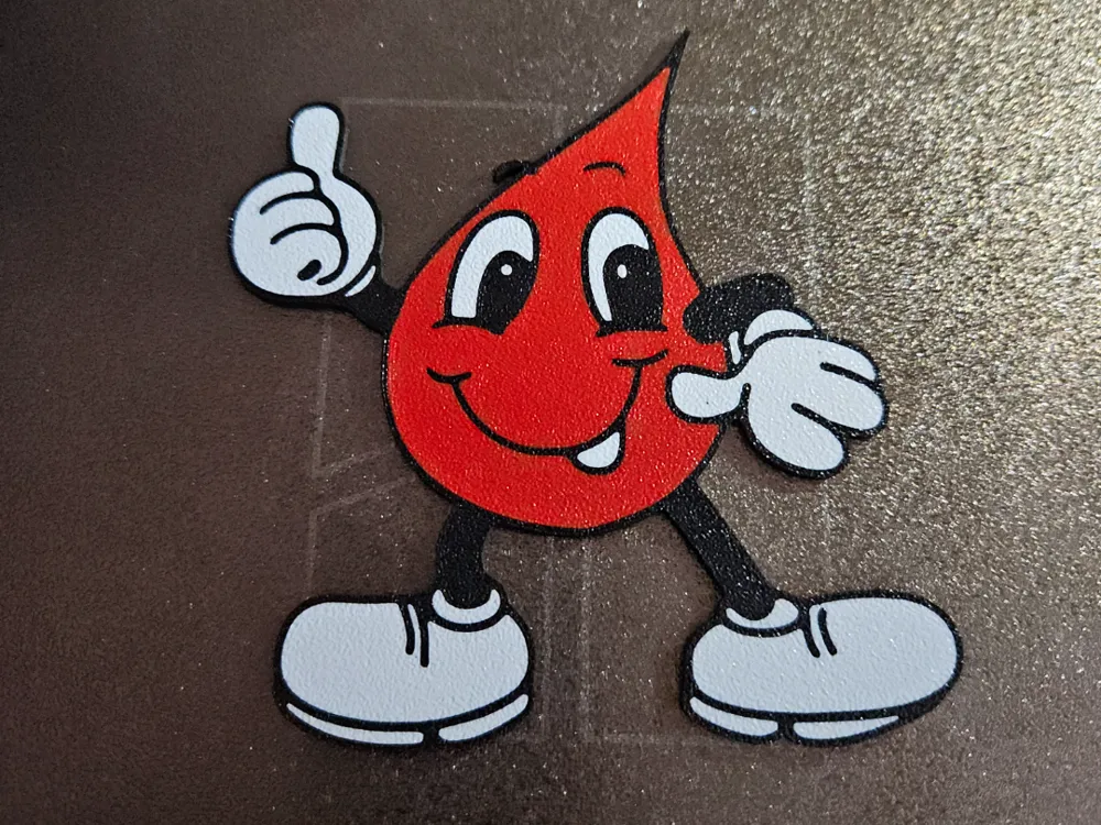 Drop of blood (large) - Free 3D Print Model - MakerWorld