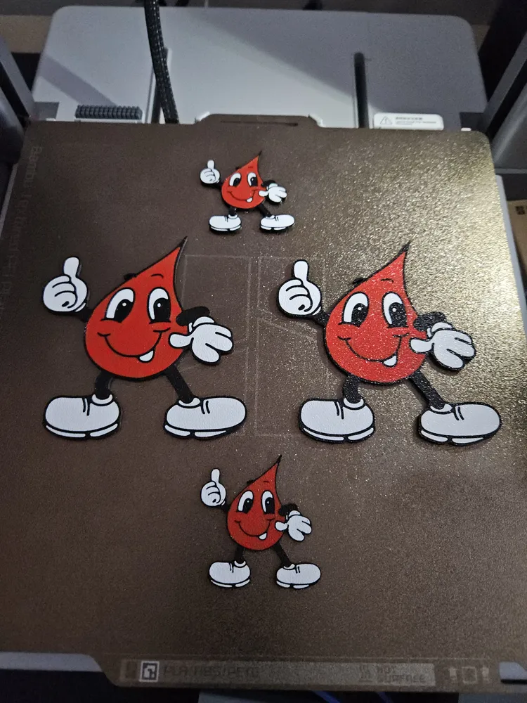 Drop of blood (large) - Free 3D Print Model - MakerWorld