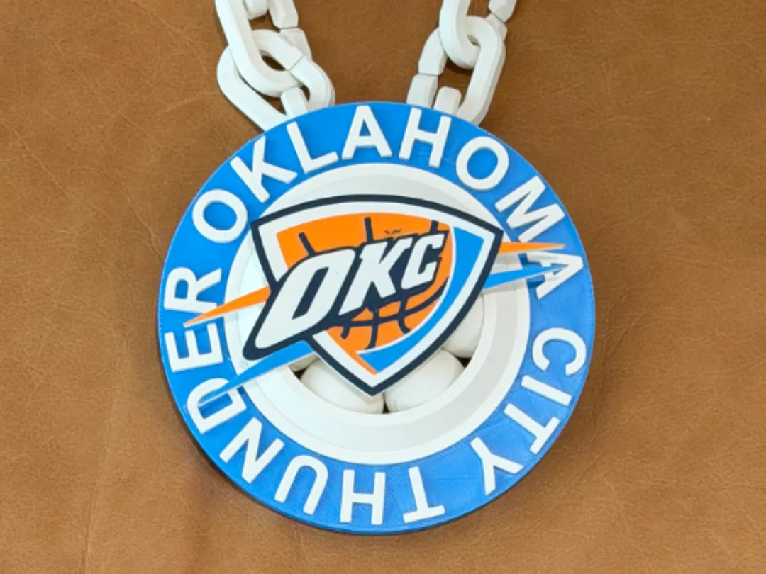 Oklahoma City Thunder Spinner Chain - Free 3D Print Model - MakerWorld
