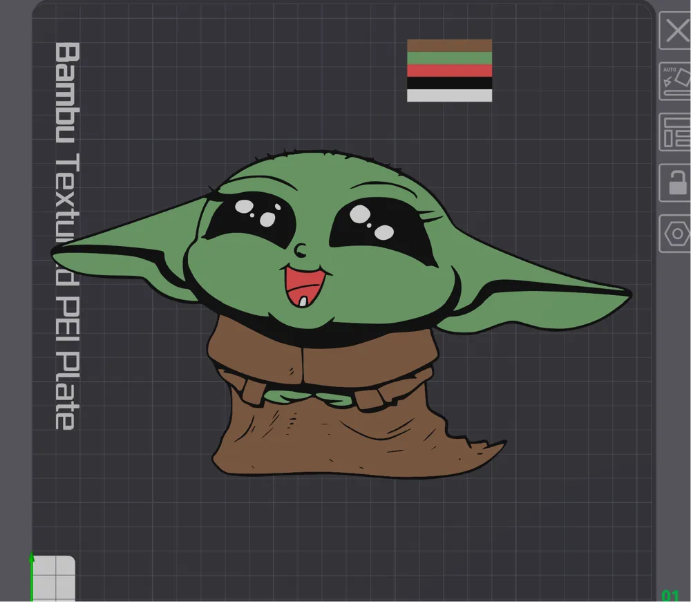 baby yoda wall art by cruse2382 - MakerWorld