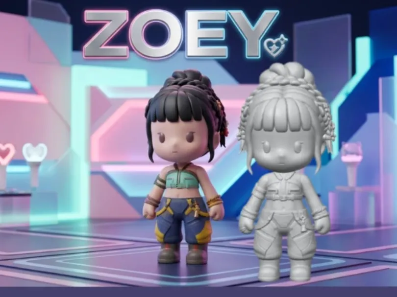 ZOEY, HUNTRIX KPOP - Modelo de impresión 3D gratuito - MakerWorld