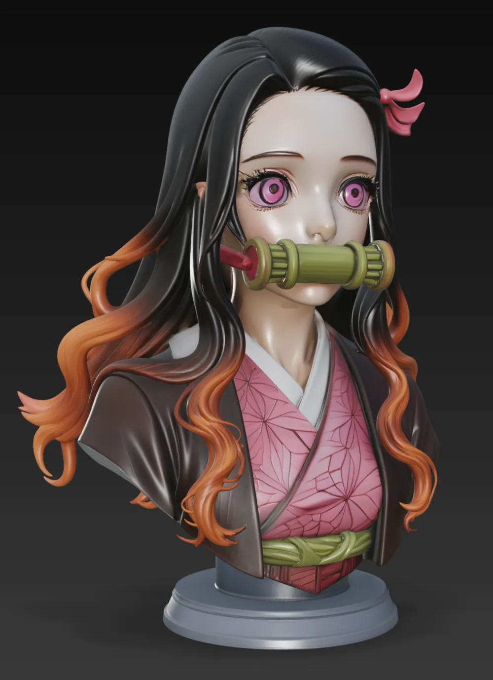Nezuko Kamado from "Demon Slayer" by Ganoprint3d MakerWorld: Download ...