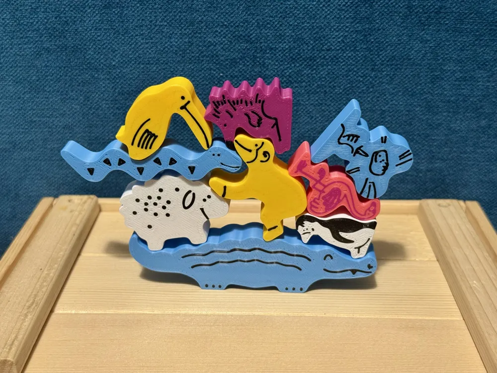 Animal stacking game replacement parts - Free 3D Print Model - MakerWorld